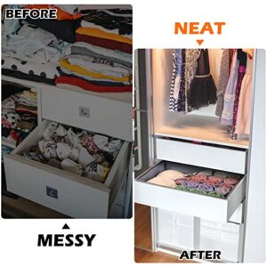 Hyttrolly 30 Cells Underwear Sock Scarf Tie Drawer Organizer, with Lid Washable Foldable and Durable Fabric, Perfect for Underwear Sock Tie Lingerie Storage and More, Get Organized Today!