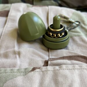 RING THING® - Ring holder for jewelry, portable ring case, ring organizer, ring storage, waterproof compact portable ring jewelry holder, organizer for stacking rings (Olive Green)