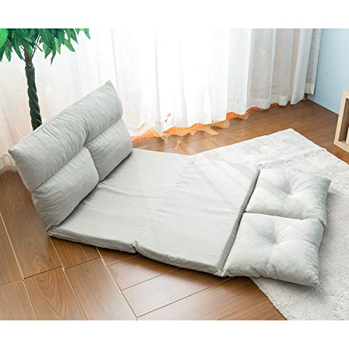 Knocbel Adjustable Floor Sofa for Living Room and Bedroom, Foldable Lazy Sofa Sleeper Bed 5 Levels for Adjustment, 76.78" L x 39.37" W x 4.3" H