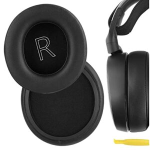 geekria quickfit replacement ear pads for steelseries arctis prime arctis pro arctis 9x arctis 7 arctis 5 arctis 3 headphones ear cushions, headset earpads, ear cups cover repair parts (black)