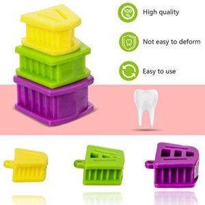 Mouth Props Dental Silicone Bite Blocks, Dental Blocks Multi Size Dental Mouth Opener for Child Kids Adults Teeth Clenching, Large, Medium and Small (12 Pcs)