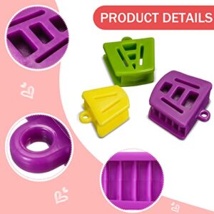 Mouth Props Dental Silicone Bite Blocks, Dental Blocks Multi Size Dental Mouth Opener for Child Kids Adults Teeth Clenching, Large, Medium and Small (12 Pcs)