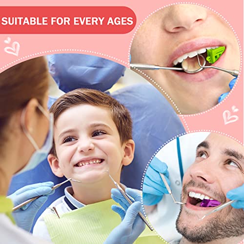 Mouth Props Dental Silicone Bite Blocks, Dental Blocks Multi Size Dental Mouth Opener for Child Kids Adults Teeth Clenching, Large, Medium and Small (12 Pcs)