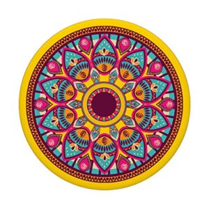 Vibrant Mandala for Peace Relaxation Meditation Aid Focus PopSockets Swappable PopGrip