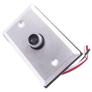 hqrp photocell thermal type light sensor w/wall plate dusk to dawn wire-in switch photoelectric control for outdoor lighting, garage lights, barn light, street lights, etc.