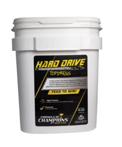 hard drive topdress pelleted supplement for cattle, sheep, goats, and pigs, 35 lb bucket