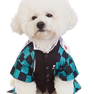 Impoosy Dog Halloween Costume Cute Pet Clothes Puppy Cosplay Shirts for Small Medium Large Dog Clothing Outfits (M,Green)