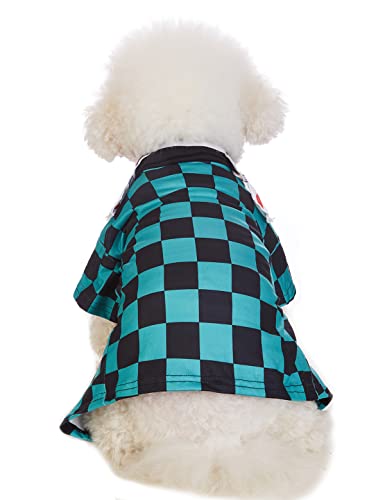 Impoosy Dog Halloween Costume Cute Pet Clothes Puppy Cosplay Shirts for Small Medium Large Dog Clothing Outfits (M,Green)