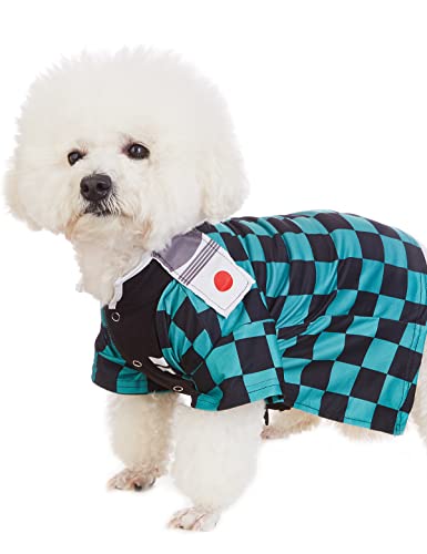 Impoosy Dog Halloween Costume Cute Pet Clothes Puppy Cosplay Shirts for Small Medium Large Dog Clothing Outfits (M,Green)