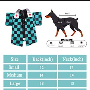 Impoosy Dog Halloween Costume Cute Pet Clothes Puppy Cosplay Shirts for Small Medium Large Dog Clothing Outfits (M,Green)