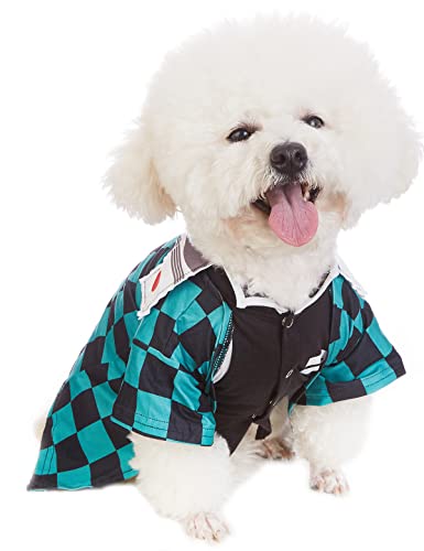 Impoosy Dog Halloween Costume Cute Pet Clothes Puppy Cosplay Shirts for Small Medium Large Dog Clothing Outfits (M,Green)