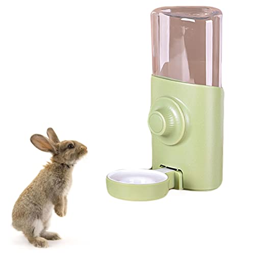 SEIS 600ml/20oz Hamster Drinking Fountain No Drip Small Pet Automatic Water Bottle Hanging Cage Guinea Pig Water Dispenser for Rat Chinchilla Ferret Hedgehog Rabbit (Green)