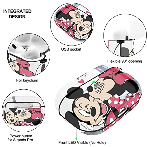 Airpods Pro Case Designed for Apple AirPods Pro, Full Protective Cartoon Case Cover with Keychain and Lanyard,Shockproof Anti Case for Airpods Pro Charging Case (Cartoon)