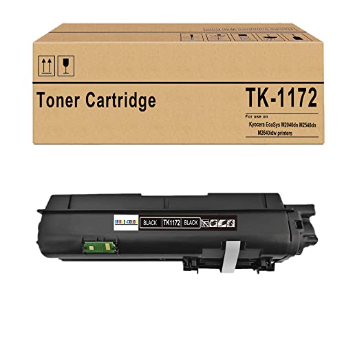 TK-1172 (1T02S50US0) TK1172 Black Toner Cartridge Replacement for Kyocera ECOSYS M2040dn M2540dn M2540dw M2640idw Laser Printers (Black,1-Pack) No Damage to The Machine,No Fading,No Streak.