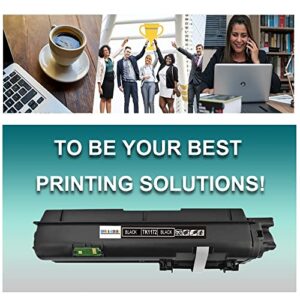 TK-1172 (1T02S50US0) TK1172 Black Toner Cartridge Replacement for Kyocera ECOSYS M2040dn M2540dn M2540dw M2640idw Laser Printers (Black,1-Pack) No Damage to The Machine,No Fading,No Streak.