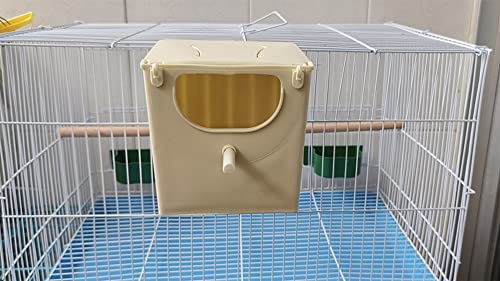 POFUIERKN Bird Breeding Box Plastic Bird Nesting House Parrot Breeding Mating Box for Lovebirds Cockatiel Budgie Finch parrotlets