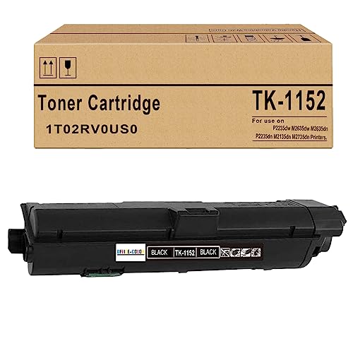 TK-1152 (1T02RV0US0) TK1152 Black Toner Cartridge Compatible for Kyocera P2235dw M2635dw P2235dn M2635dn M2135dn M2735dn Printer (Black,1 Pack) No Damage to The Machine,No Fading,No Streak.