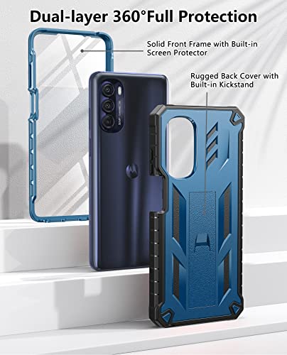 SOiOS for Moto G-Stylus 5G 2022 Case: Shockproof Rugged Protection Cover with Kickstand | Matte Textured Drop Proof TPU | Military Grade Protective Phone Case for Motorola G Stylus 5G 2022(NOT 4G)