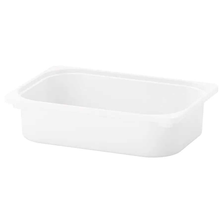 I-K-E-A TROFAST Storage Box, White Container 16 1/2x11 ¾x4 ''