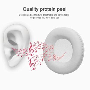 Aiivioll Replacement Ear Pads Compatible with SYNCHROS E50BT E50 S500 S700 Wireless EarPads Headphones Ear Pads Protein PU Leather Ear Pads Repair Parts (White)