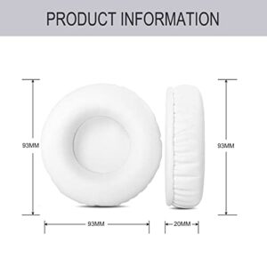 Aiivioll Replacement Ear Pads Compatible with SYNCHROS E50BT E50 S500 S700 Wireless EarPads Headphones Ear Pads Protein PU Leather Ear Pads Repair Parts (White)