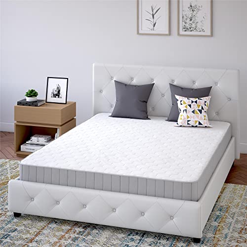 Signature Sleep Tranquility 6 Inch 2-Sided Reversible Bonnell Spring Coil Mattress, Full Size, GreenGuard Gold Certified, White