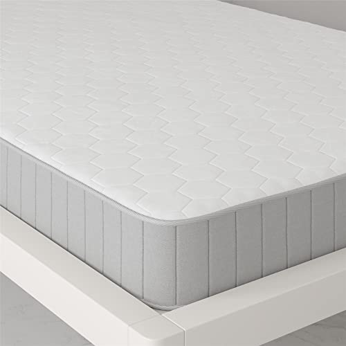 Signature Sleep Tranquility 6 Inch 2-Sided Reversible Bonnell Spring Coil Mattress, Full Size, GreenGuard Gold Certified, White