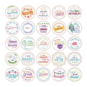 Really Good Stuff Confidence Chips – 100 Empowering, Motivational, Positive Affirmations – Encourage Positive Feelings– Social-Emotional Learning – SEL for The Home and Classroom