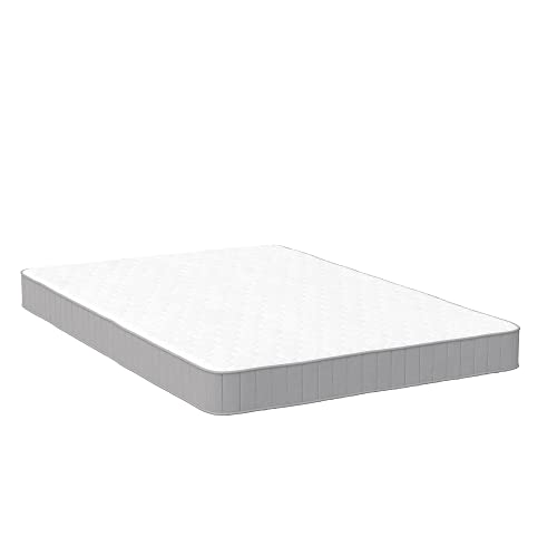 Signature Sleep Tranquility 6 Inch 2-Sided Reversible Bonnell Spring Coil Mattress, Full Size, GreenGuard Gold Certified, White