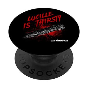 the walking dead lucille is thirsty popsockets swappable popgrip