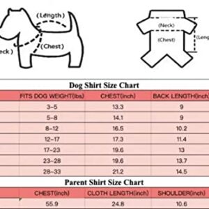 Dog and Owner Matching T-Shirts Family Clothes for Dog Pitbull Dog Clothes Shirt for PaPa and Mama- Mom and Pet Shirt are Sold Separately (Pet-3XL, White)