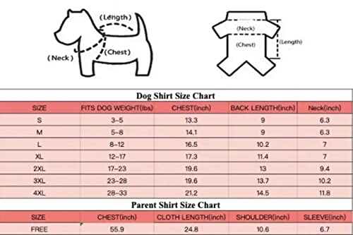 Dog and Owner Matching T-Shirts Family Clothes for Dog Pitbull Dog Clothes Shirt for PaPa and Mama- Mom and Pet Shirt are Sold Separately (Pet-3XL, White)