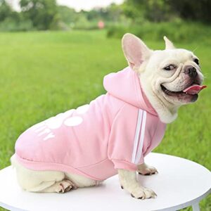 Otunrues Dog Sweater, Classic Dog Clothes Soft Warm Hoodies Sweatshirt Pet Dog Winter Clothes Small Medium Sweaters for Dogs Cats (Pink, XXXL)