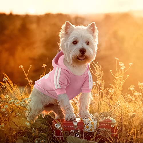 Otunrues Dog Sweater, Classic Dog Clothes Soft Warm Hoodies Sweatshirt Pet Dog Winter Clothes Small Medium Sweaters for Dogs Cats (Pink, XXXL)