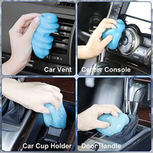 MKKENLEY Universal Dust Cleaning Gel for Detailing Car interiors, Air Vents, Electronics, Laptop, Keyboard,Printers, Electric Fans & More .Super Clean Soft Rubber Glue for Dust Removal Mud | Blue |