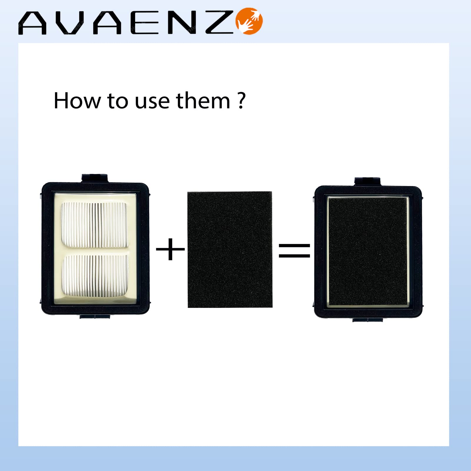 Avaenzo Replacement Parts for Shark AI AV2501S AV2501AE RV2502AE RV2520AOUS AV2510AOUS AV2511AE RV2610WA AV2610WA Accessories Kit with Main Brush,Filters,Foam Filters,Primary Filter,Side Brushes