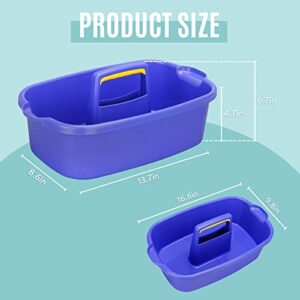 KeFanta Cleaning Caddy Organizer with Handle, Plastic Bucket for Cleaning Supplies Products, Cleaning Tool Storage Tote, 2 Pack