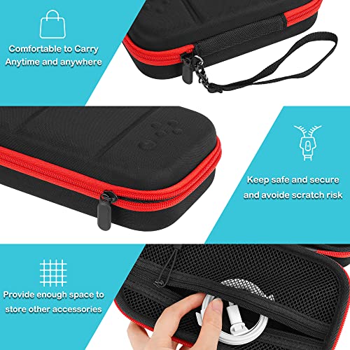 Minahao Gamepad Carrying Case Compatible with Backbone One Gaming Controller with Wrist Strap and mesh Pocket for Accessories.(Case only)