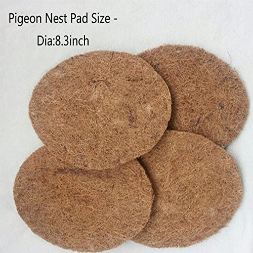 Ecjiuyi 10Pcs Pigeon Nest Pads,Racing Pigeon Supplies,Coconut Fiber Bird Breeding Egg Nests Mat for Finch Chicken