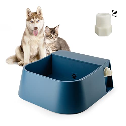 Enjoying Dog Automatic Waterer Bowl 2L Outdoor/Indoor Auto Pet Water Dispenser Float Valve Livestock Waterer for Dog Cat Chicken