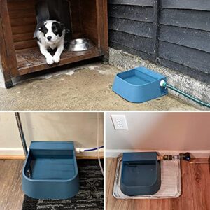 Enjoying Dog Automatic Waterer Bowl 2L Outdoor/Indoor Auto Pet Water Dispenser Float Valve Livestock Waterer for Dog Cat Chicken