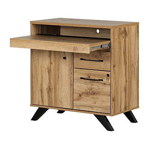 South Shore Flam Multi-Function Secretary Desk, Nordik Oak