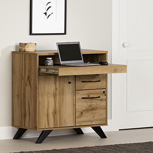 South Shore Flam Multi-Function Secretary Desk, Nordik Oak