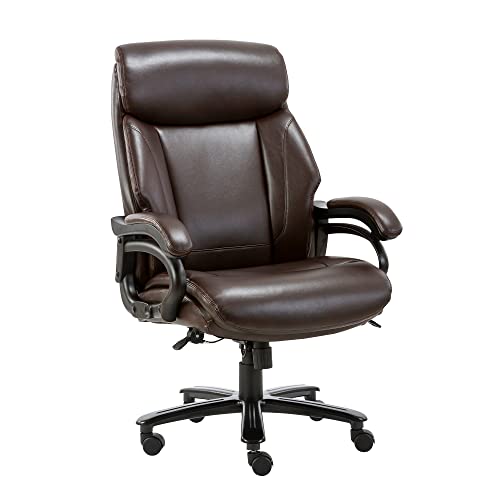 COLAMY High Back Big & Tall Office Chair 400lb Large Executive Desk Computer Swivel Chair for Heavy People