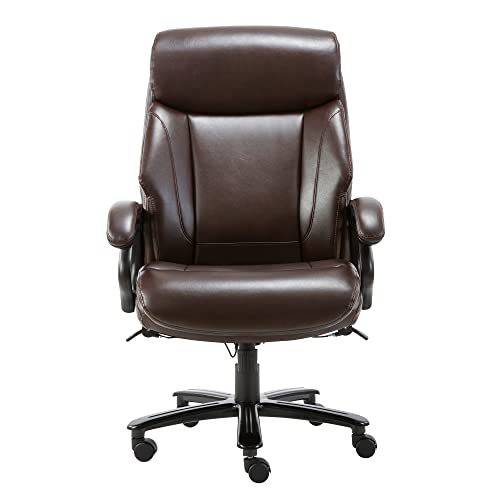 COLAMY High Back Big & Tall Office Chair 400lb Large Executive Desk Computer Swivel Chair for Heavy People