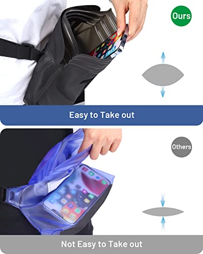 Waterproof Fanny Pack, Beach Vacation Essentials Water Proof Pouch Bag with Waist Strap, Cruise Accessories Must Haves to Keep Phone Valuables Safe Dry Perfect for Boating Swimming Snorkeling Kayaking