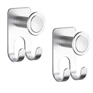 xuebei razor holder shower hook stand (2 pack) self adhesive stick on hook heavy duty stainless steel phone holder for shower