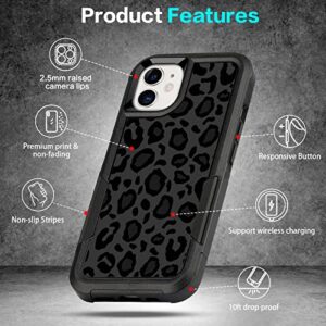 LOQUPE Designed for iPhone 11,Heavy-Duty Tough Rugged Lightweight Slim Shockproof Protective Case for iPhone 11 6.1 Inch,Women Girls,Cute Cheetah Leopard Pattern