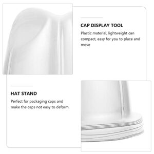 GALPADA Tabletop Hat Stand Display Rack Top Hat Insert Wigs Cap Holder 10pcs 57cm Helmet Support for Home Bedroom Shop Organization