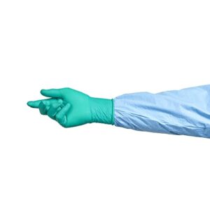 HALYARD Surgical Glove, Latex Micro, 7.5 mil Thick, Individually Wrapped Pairs, Powder Free, Sterile, 7.5 Medium, Teal, SGL60075 (Box of 50 Pairs - 100 Total)